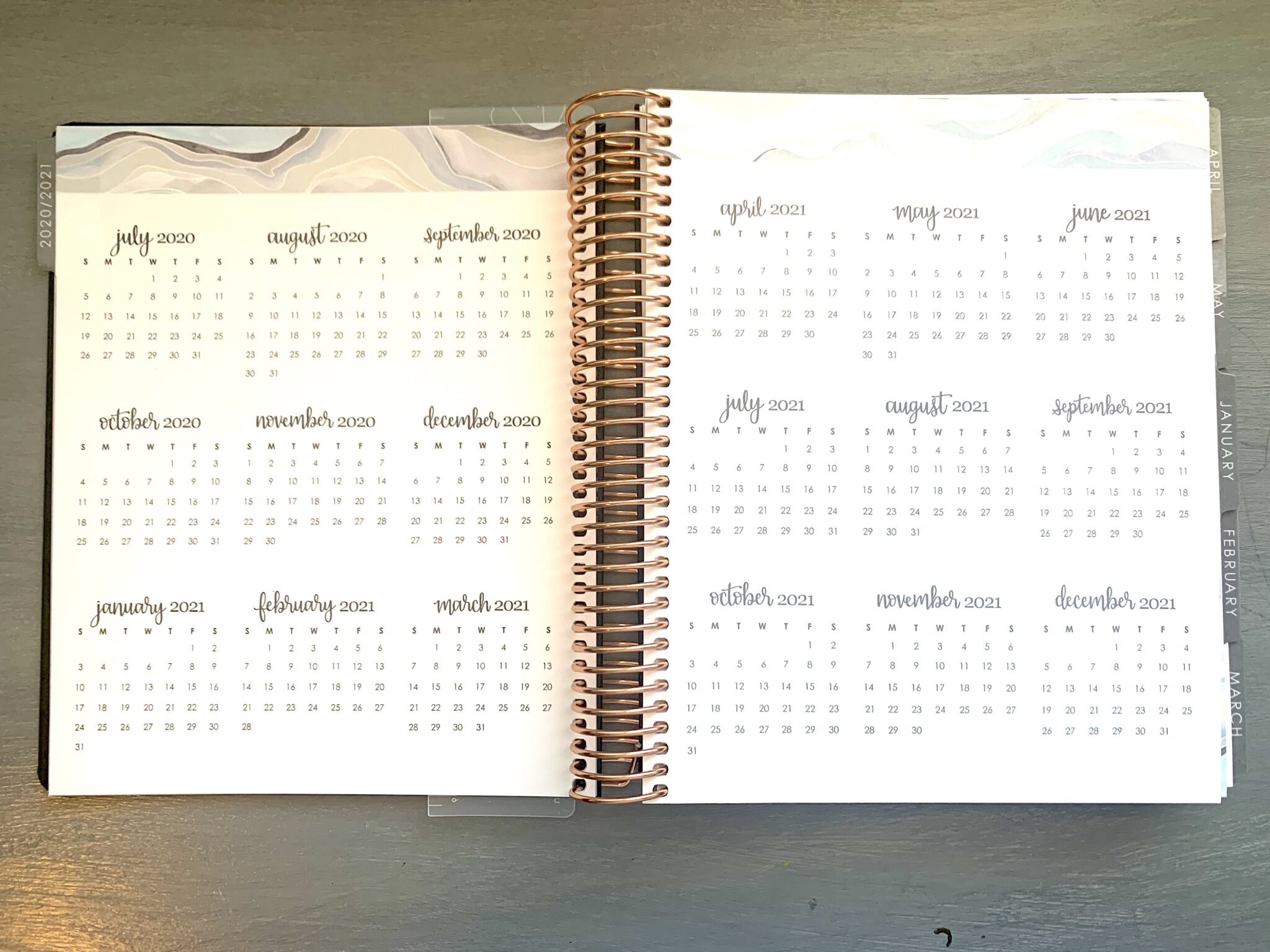 Getting my life on track again…. EC Planner 2021