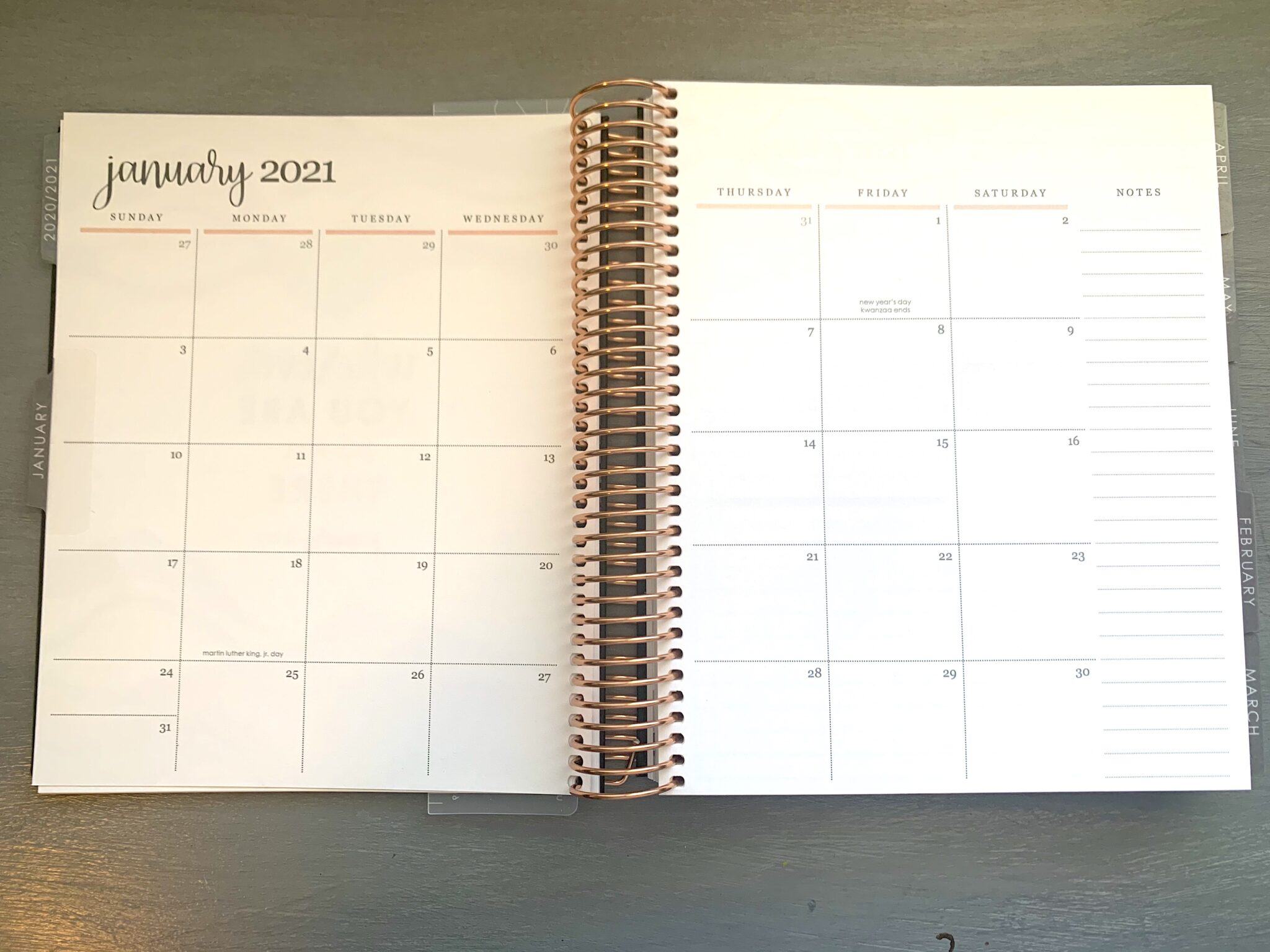 Getting my life on track again…. EC Planner 2021