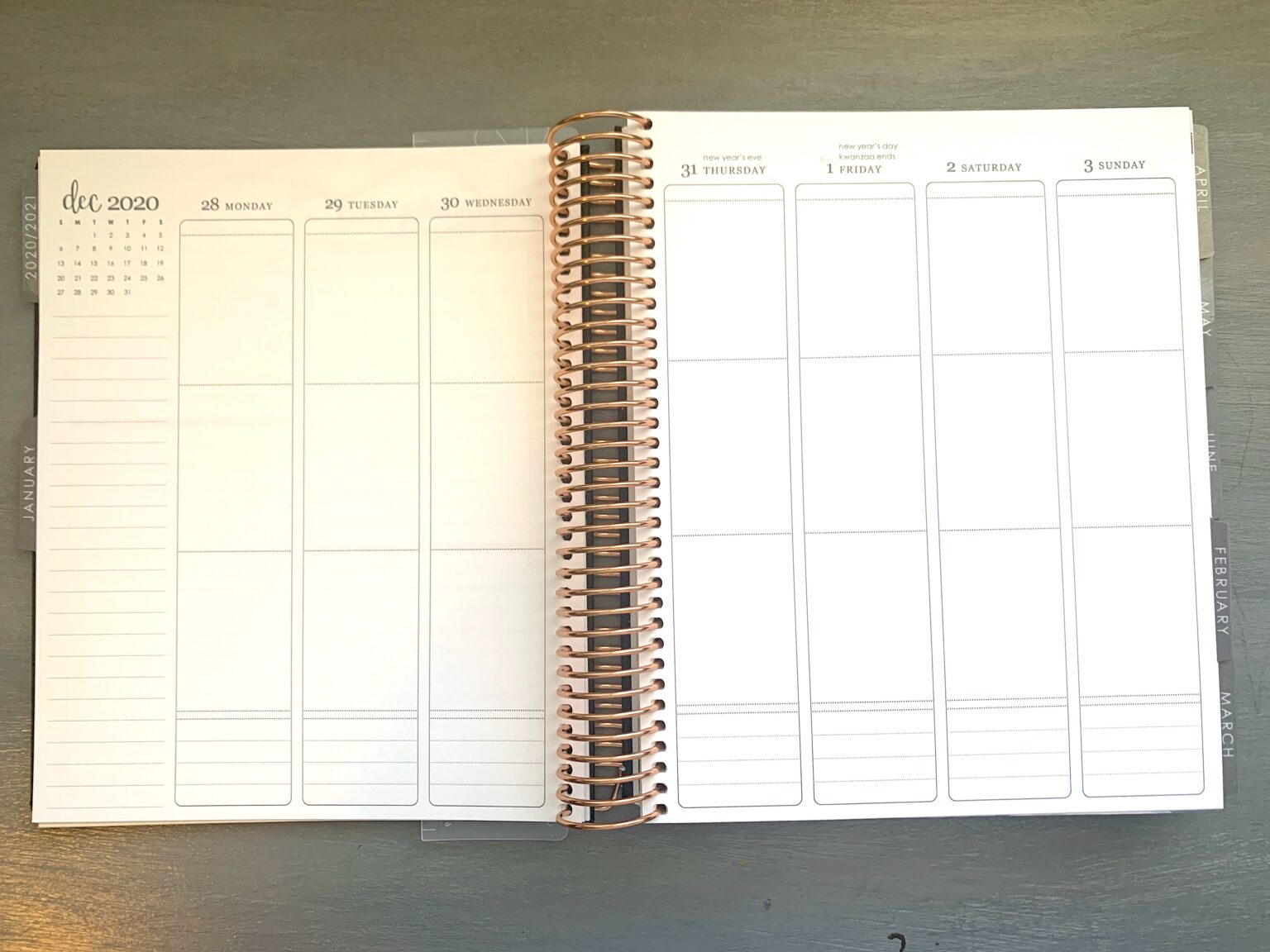 Getting my life on track again…. EC Planner 2021