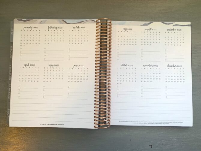 Getting my life on track again…. EC Planner 2021